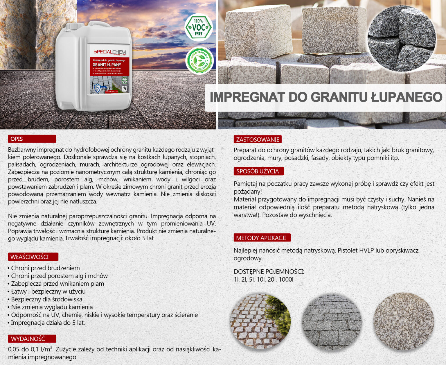 Specialchem Split granite - protection of split granite - Districhem.eu