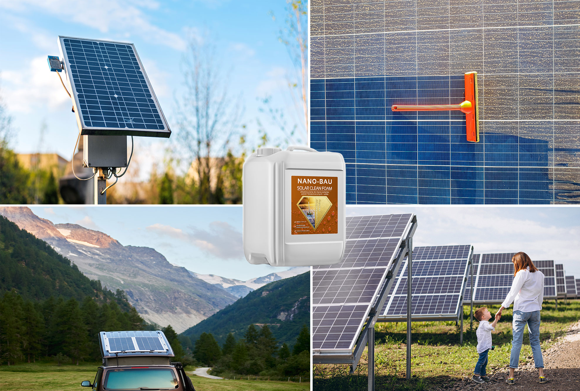 Nano-Bau SOLAR CLEAN FOAM - active foam for washing solar panels ...